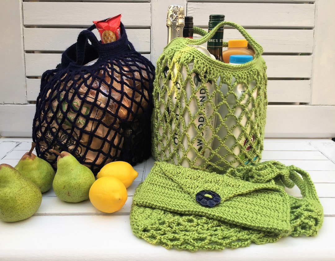 CROCHET PATTERN for Market Shopping Bag and Purse - Etsy