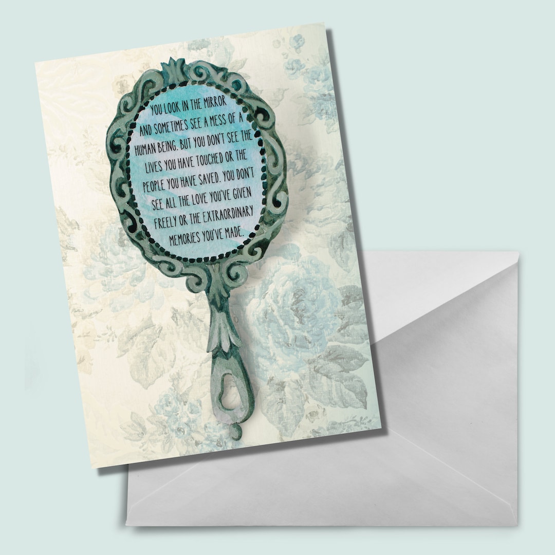 Inner Beauty Greeting Card: Encouragement Note Cards - Etsy