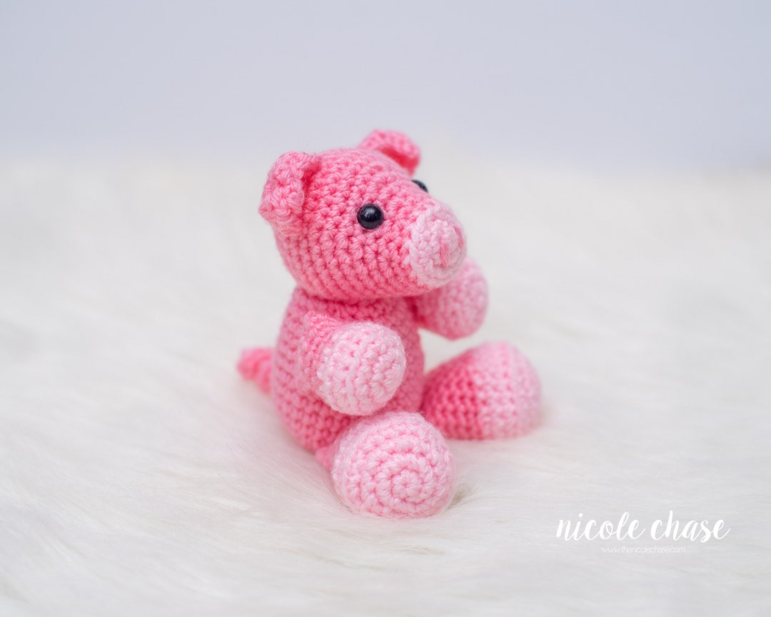 Crochet Pattern PDF Download Pig Crochet Pattern Small Pig - Etsy