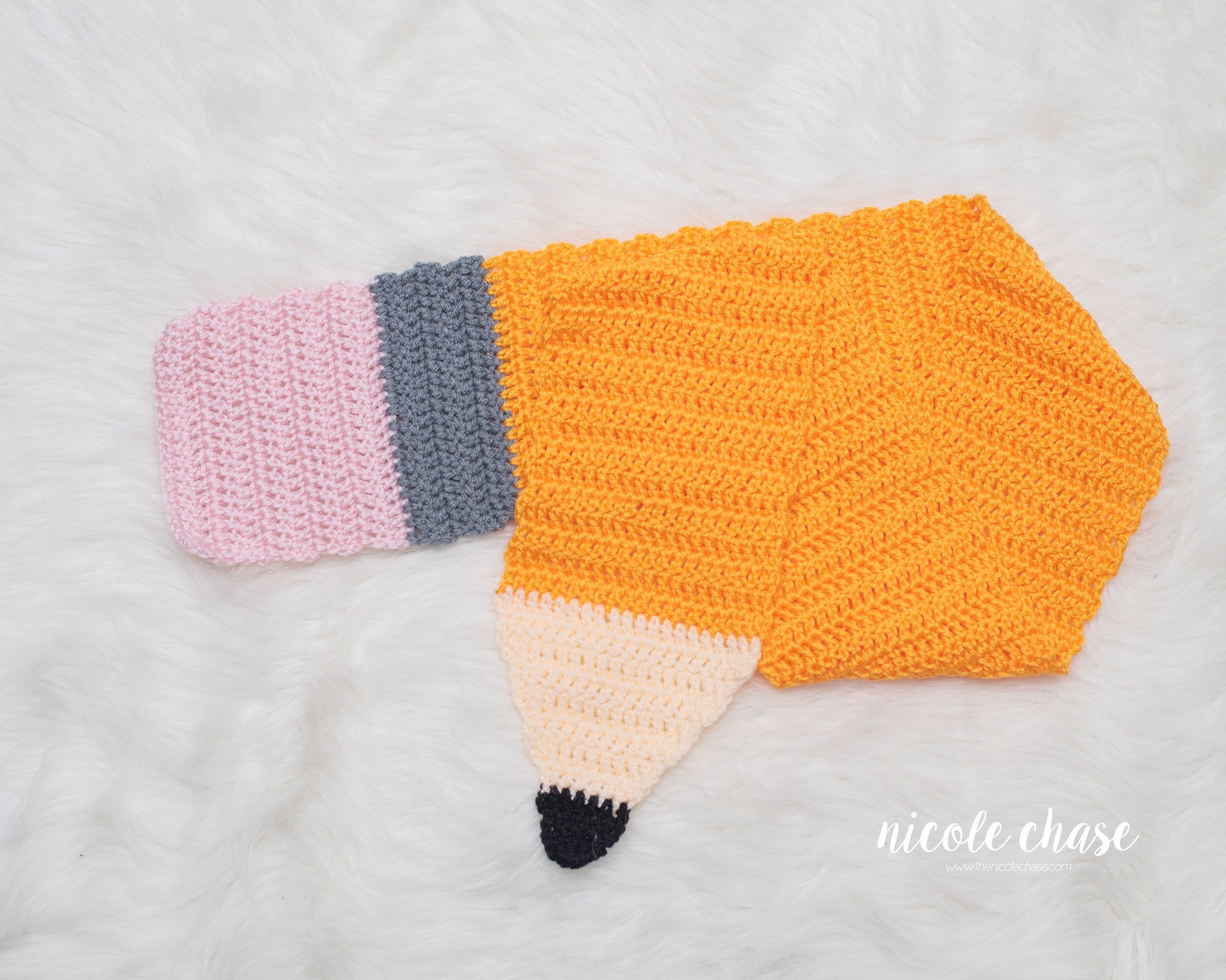 Crochet Pattern PDF Download Pencil Scarf Crochet Teacher - Etsy