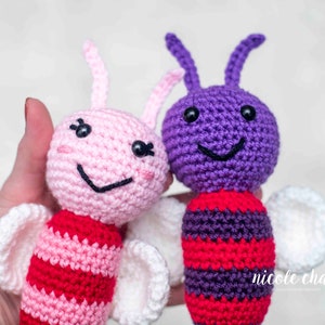 Crochet Pattern PDF Download | Love Bug Crochet Pattern, Valentine's ...