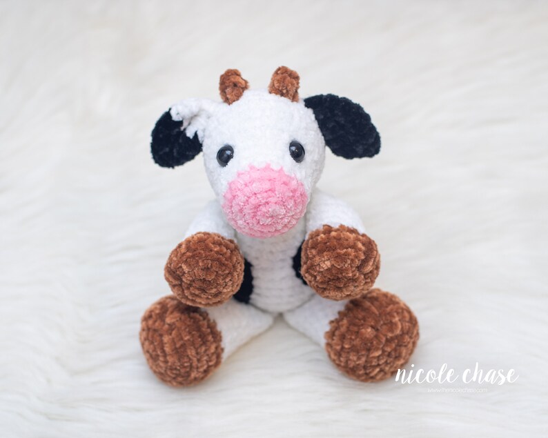 Crochet Pattern PDF Download Cow Crochet Pattern Small Cow - Etsy