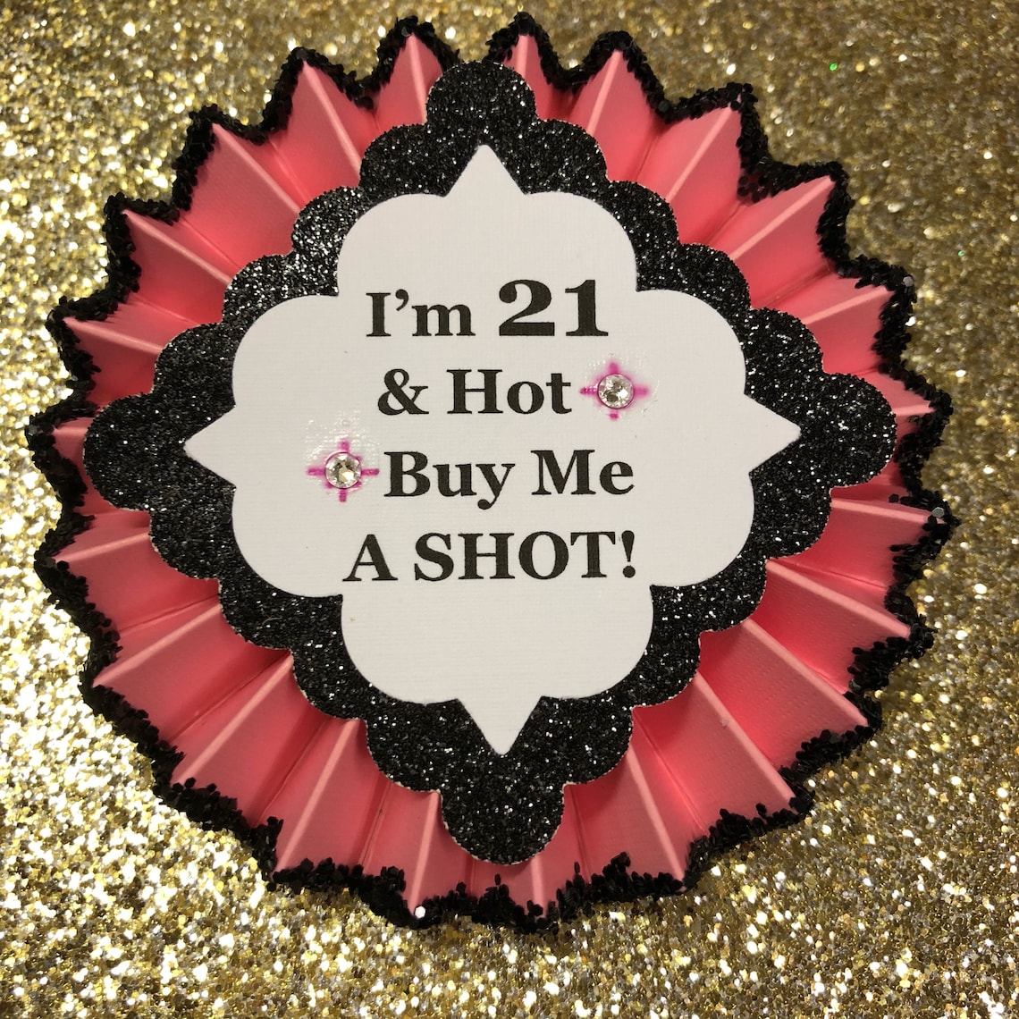 21st Birthday Button..21st Birthday Pin..21st - Etsy