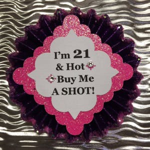 21st Birthday Button..21st Birthday Pin..21st - Etsy