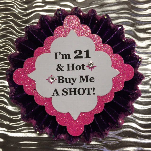 21st Birthday Button..21st Birthday Pin..21st - Etsy