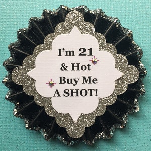 21st Birthday Button..21st Birthday Pin..21st - Etsy