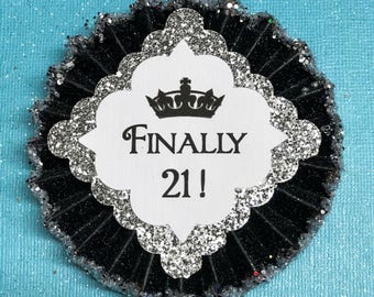 21st Birthday Pin - Etsy