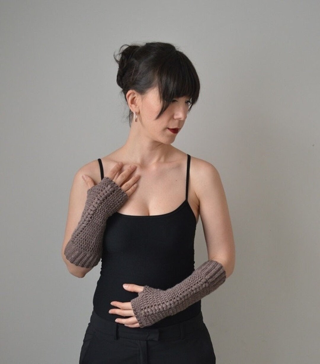Crochet Lace Gloves, Long Half Finger Gloves, Fingerless Lace Gloves ...