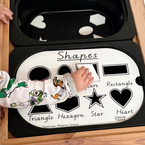 FLISAT/ TROFAST Shapes Size & Shape Sorting Table Acrylic Insert ...