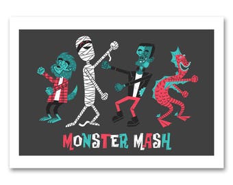 Monster Mash Art - Etsy