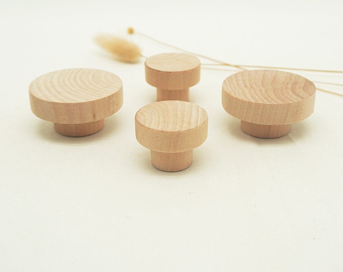 Extra Large Knobs 5 Large Wooden Knobs, Extra Large Cabinet Knobs ...