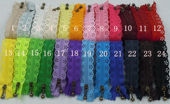 10 Pcs Lace Zippers Supplies for Clothes Purse Bags Metal | Etsy