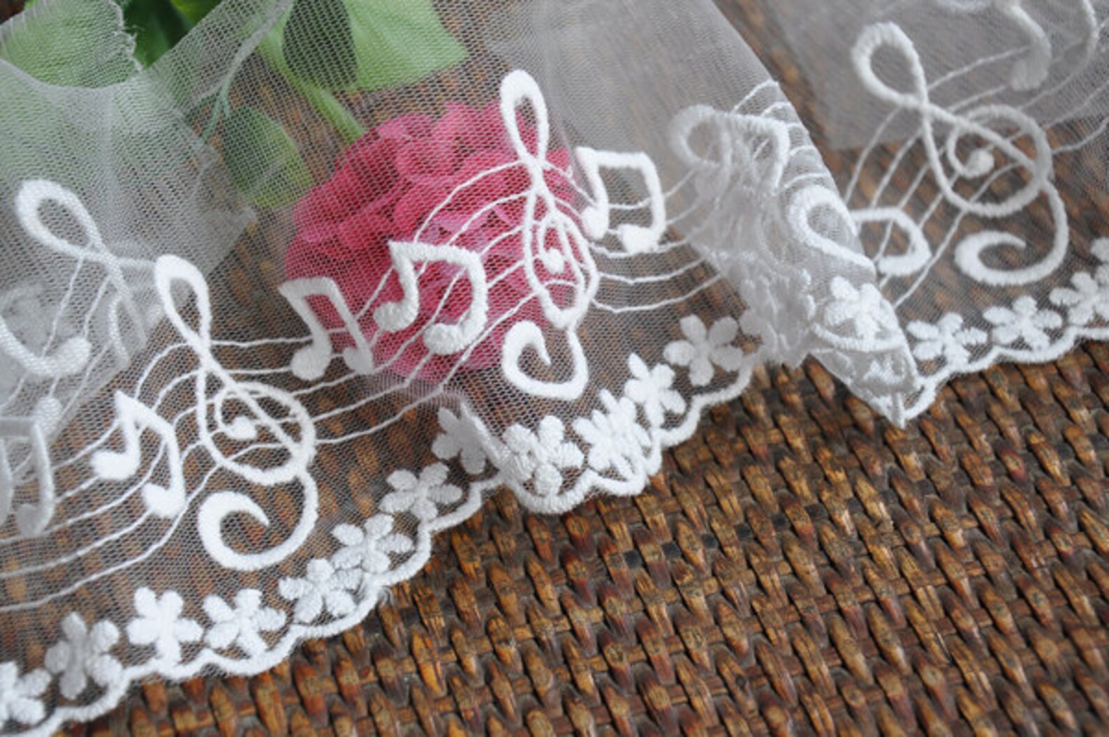 3 Yards Music Note Lace Trims 4.33 Inches Wide YL018 | Etsy