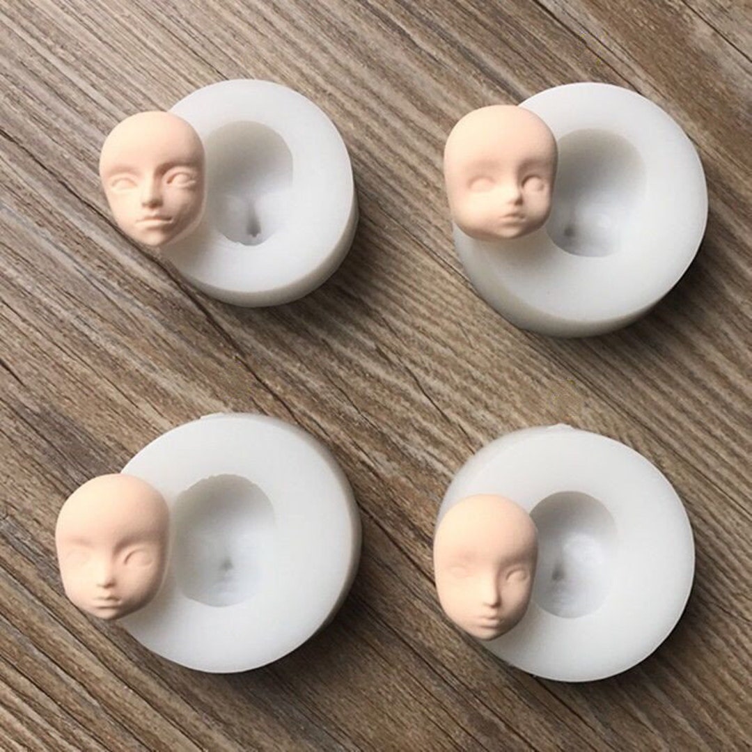 Silicone Face Mold,face Figure Mold,diy Glue Mold,bdj Baby Face Model ...