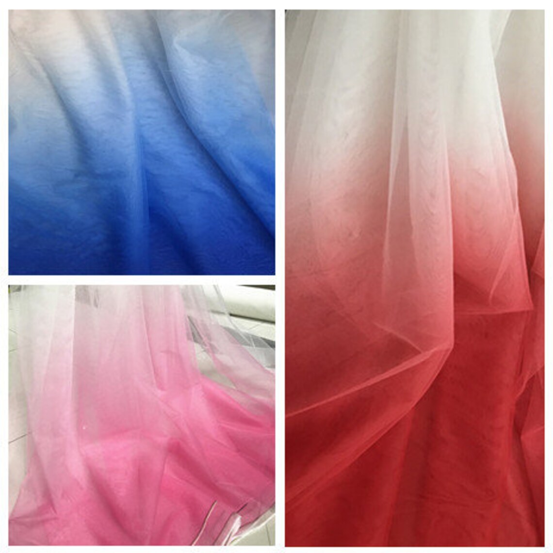 Gradient Lace Fabric Embroidered Tulle Fabric Dress Bridal - Etsy