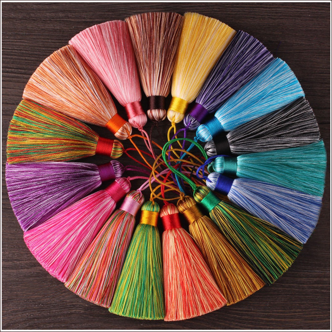 2pcs Ombretassels, Silk Tassels, Rainbow Tassels, Mala Tassels, Quality ...