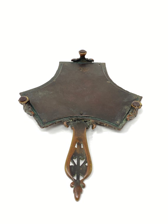 Antique Bronze Handled Trivet/Plateau - Gem