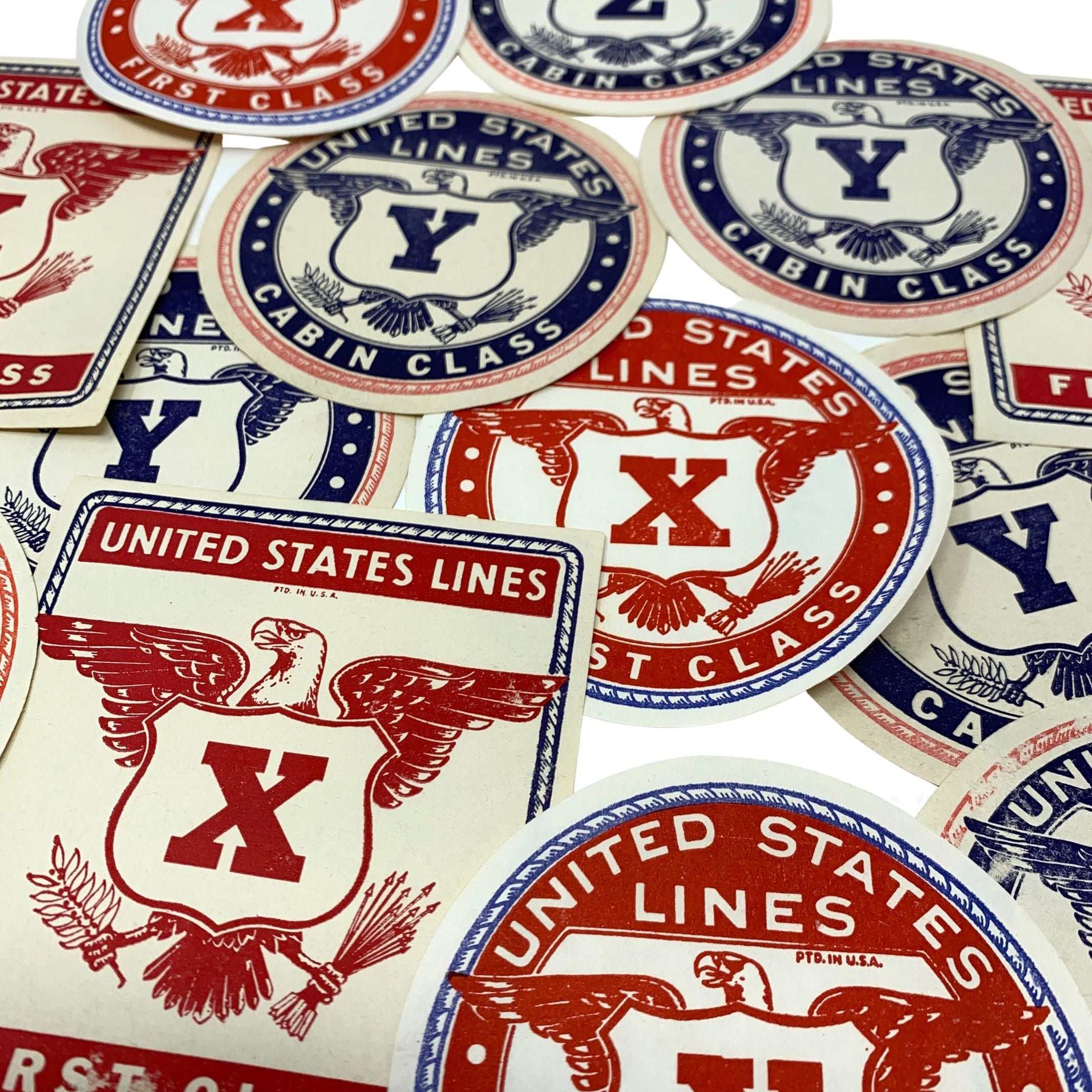SS United States Luggage Tags/ Labels set of 15 - Etsy