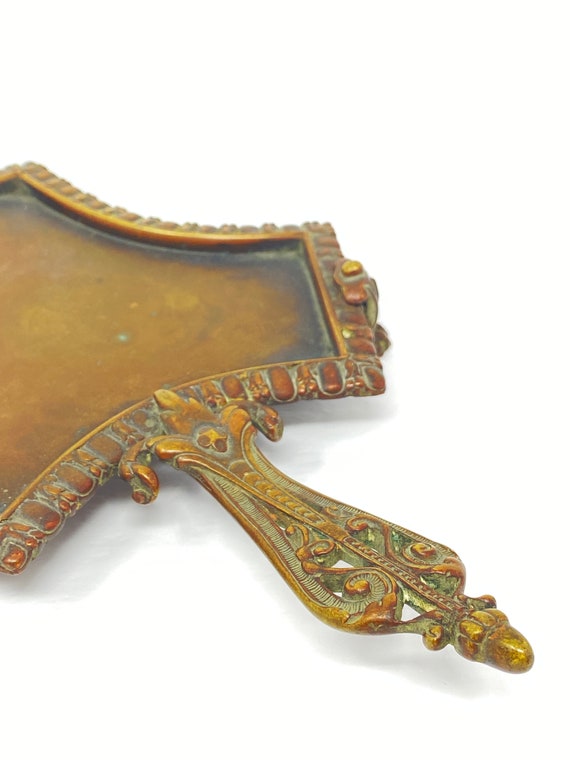 Antique Bronze Handled Trivet/Plateau - Gem