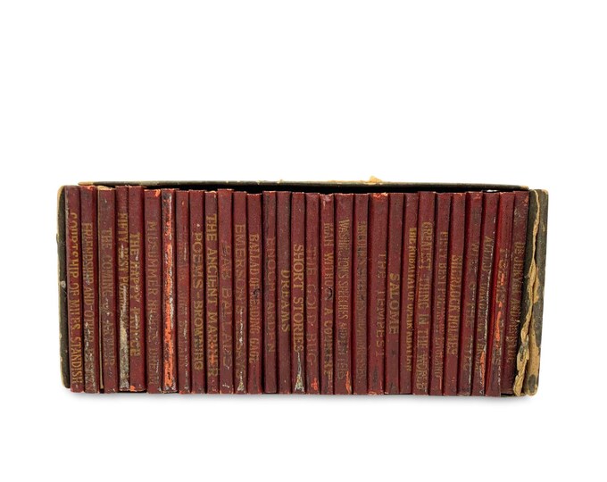 Little Leather Library Corporation New York Miniature Library, 30 ...