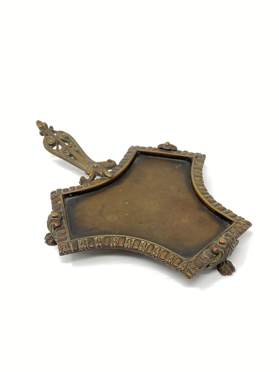 Antique Bronze Handled Trivet/Plateau - Gem