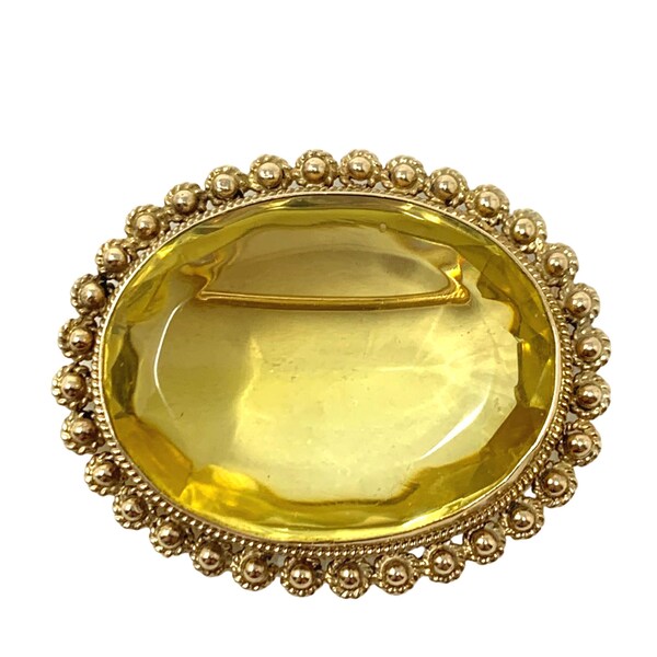 Citrine Brooch - Etsy
