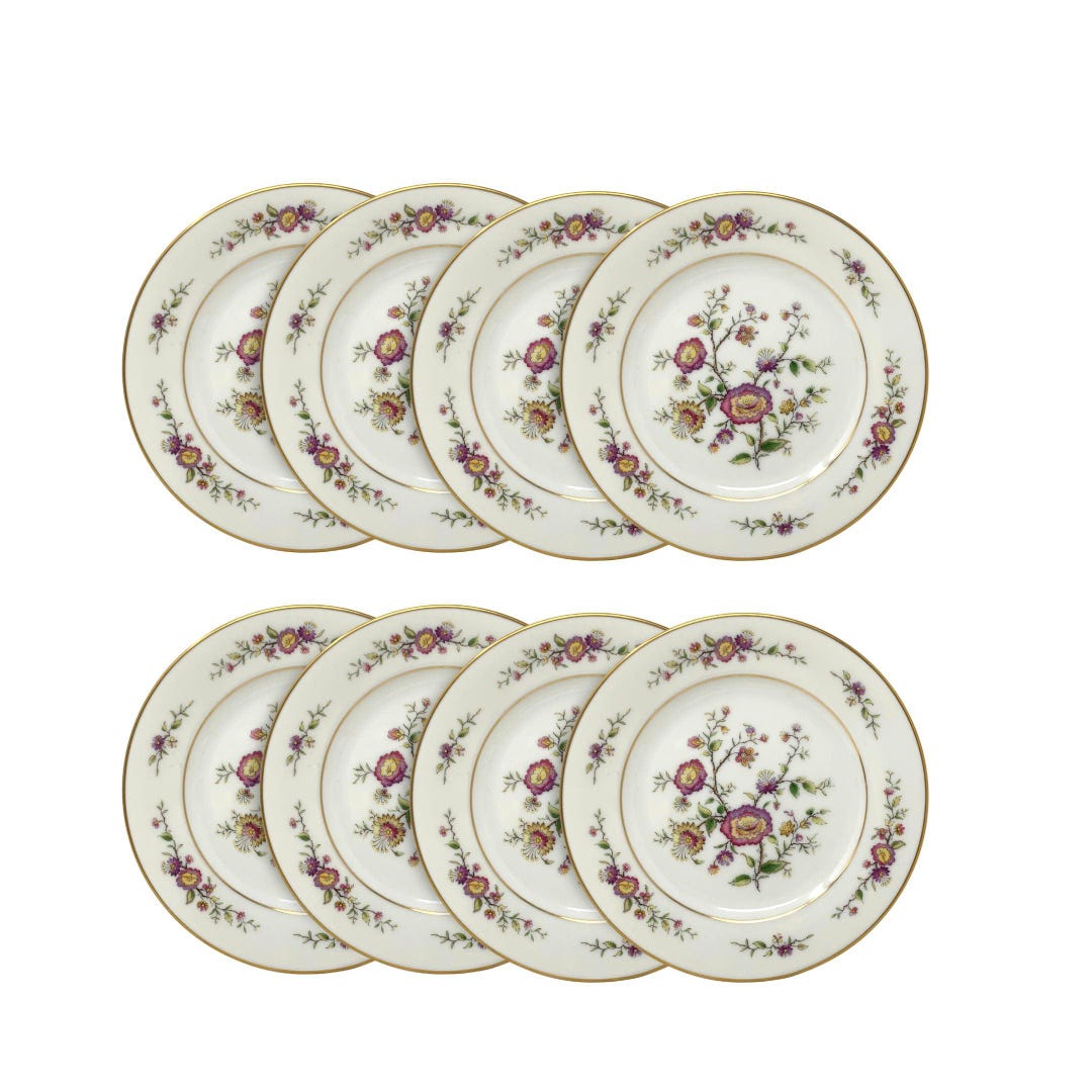 Noritake "asian Song" Ivory China Bread & Butter Plates (8) - Etsy