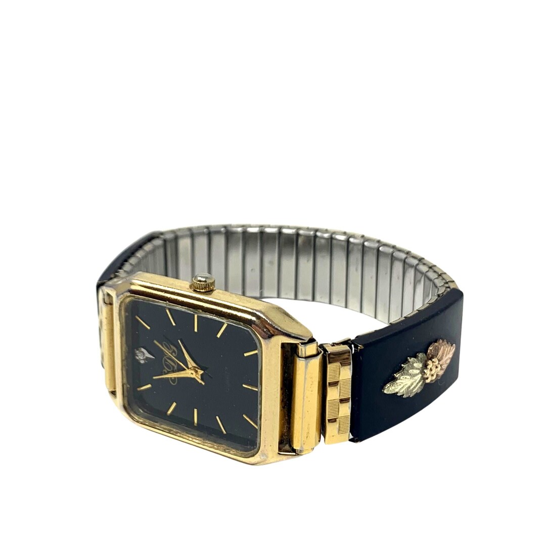 Black Hills Gold Men's 10K/ 12K Diamond & Quartz - Etsy