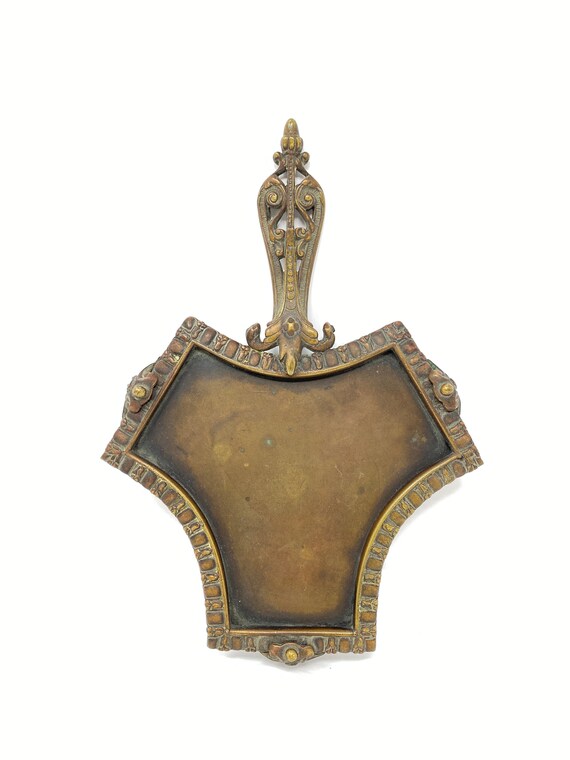 Antique Bronze Handled Trivet/Plateau - Gem