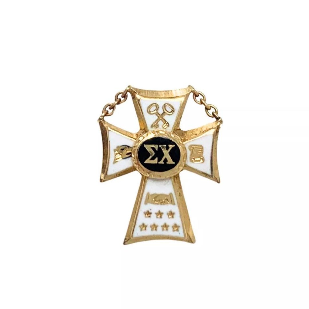 10K Sigma Chi Fraternity Sweetheart Pin 1938 University of Pennsylvania ...