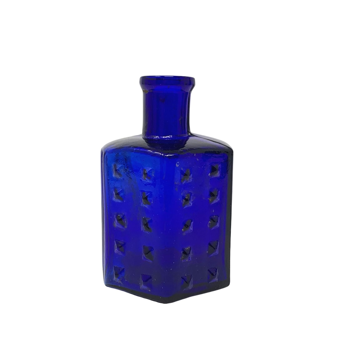 Antique BDH Hobnail Cobalt Glass Poison Bottle - Etsy