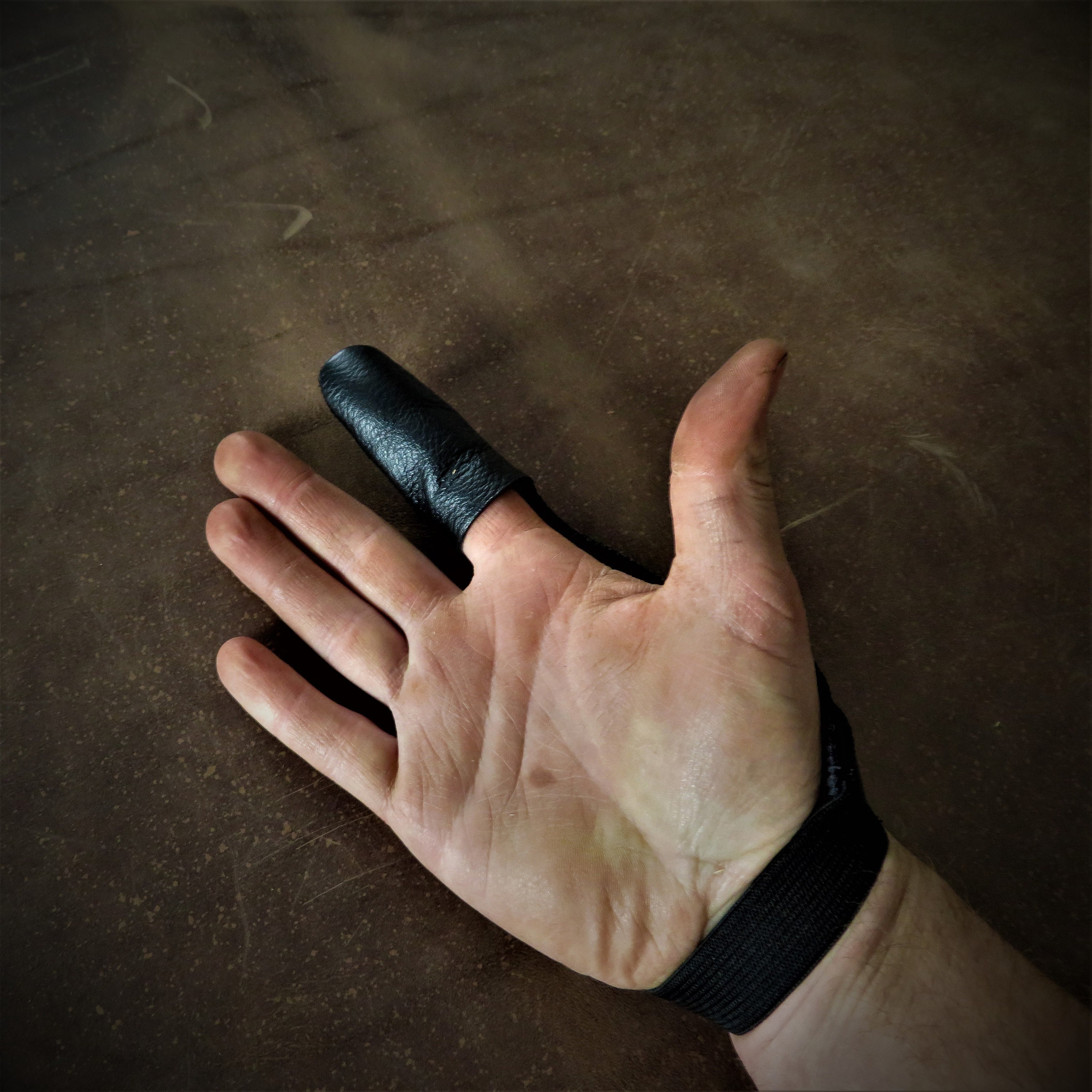 Fishing Finger Glove - Handmade Genuine Leather Single Finger Stall ...