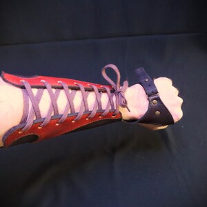 Handmade Archery Bracer From Brown Genuine Leather, Bow Shooting Glove ...