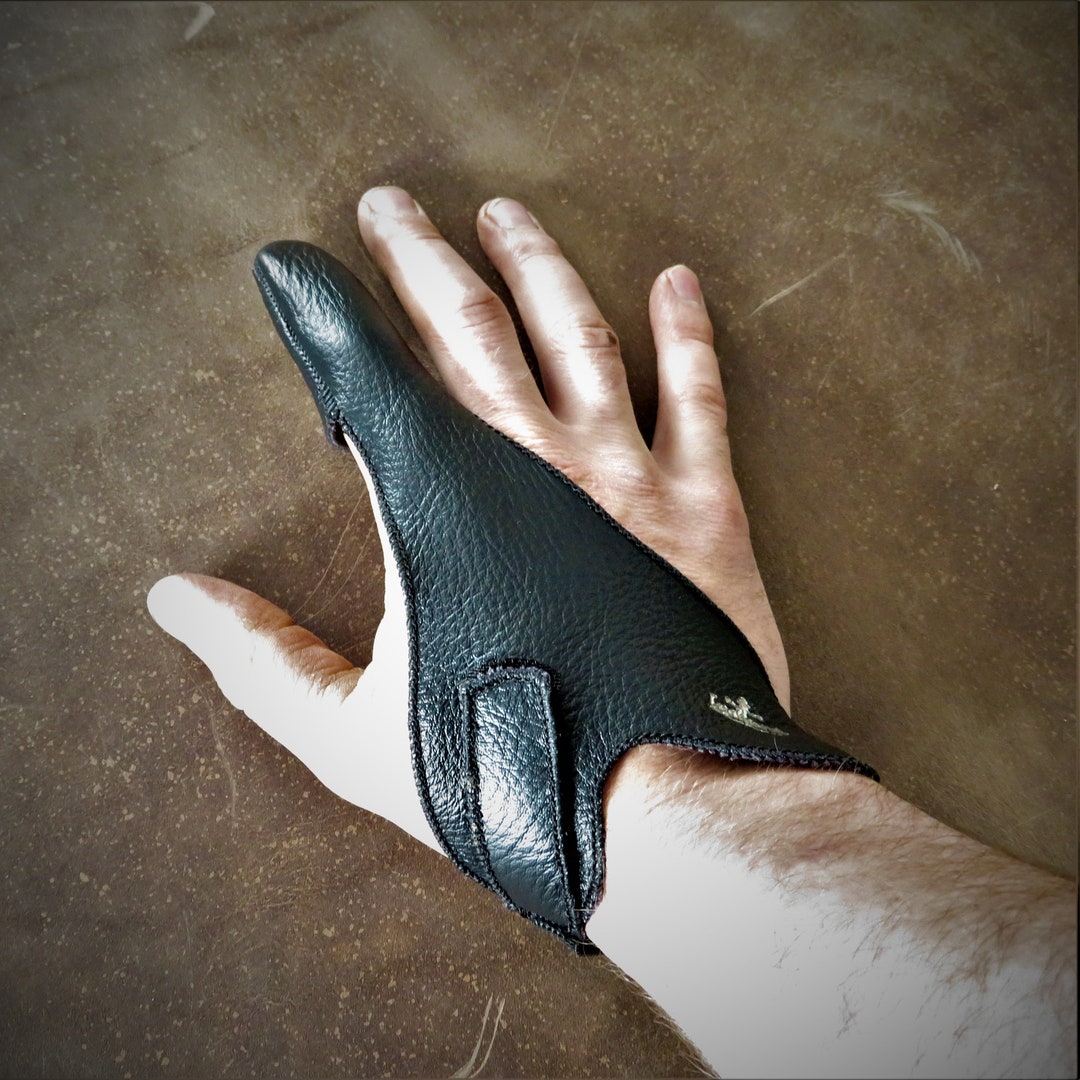 Fishing Finger Glove - Handmade Genuine Leather Single Finger Stall ...