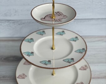 Bunny Cake Stand - Etsy