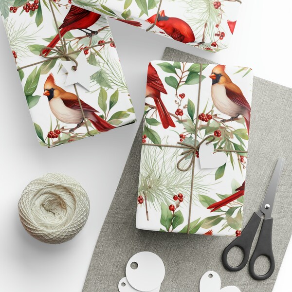 Cardinal Wrapping Paper - Etsy