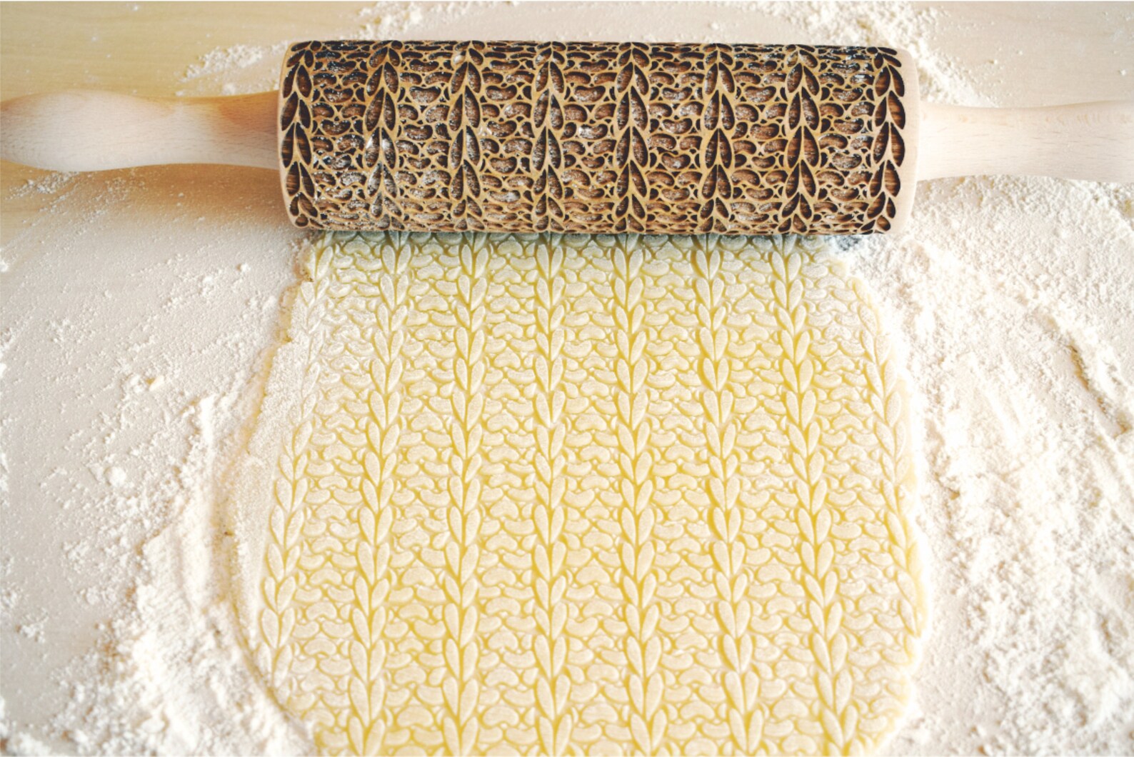 KNITTING PATTERN Embossing Rolling Pin. Laser Engraved Rolling Pin ...