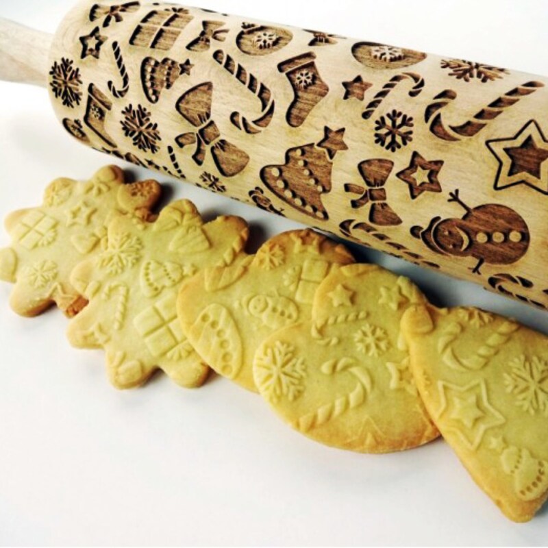 Christmas Rolling Pin - Etsy Canada