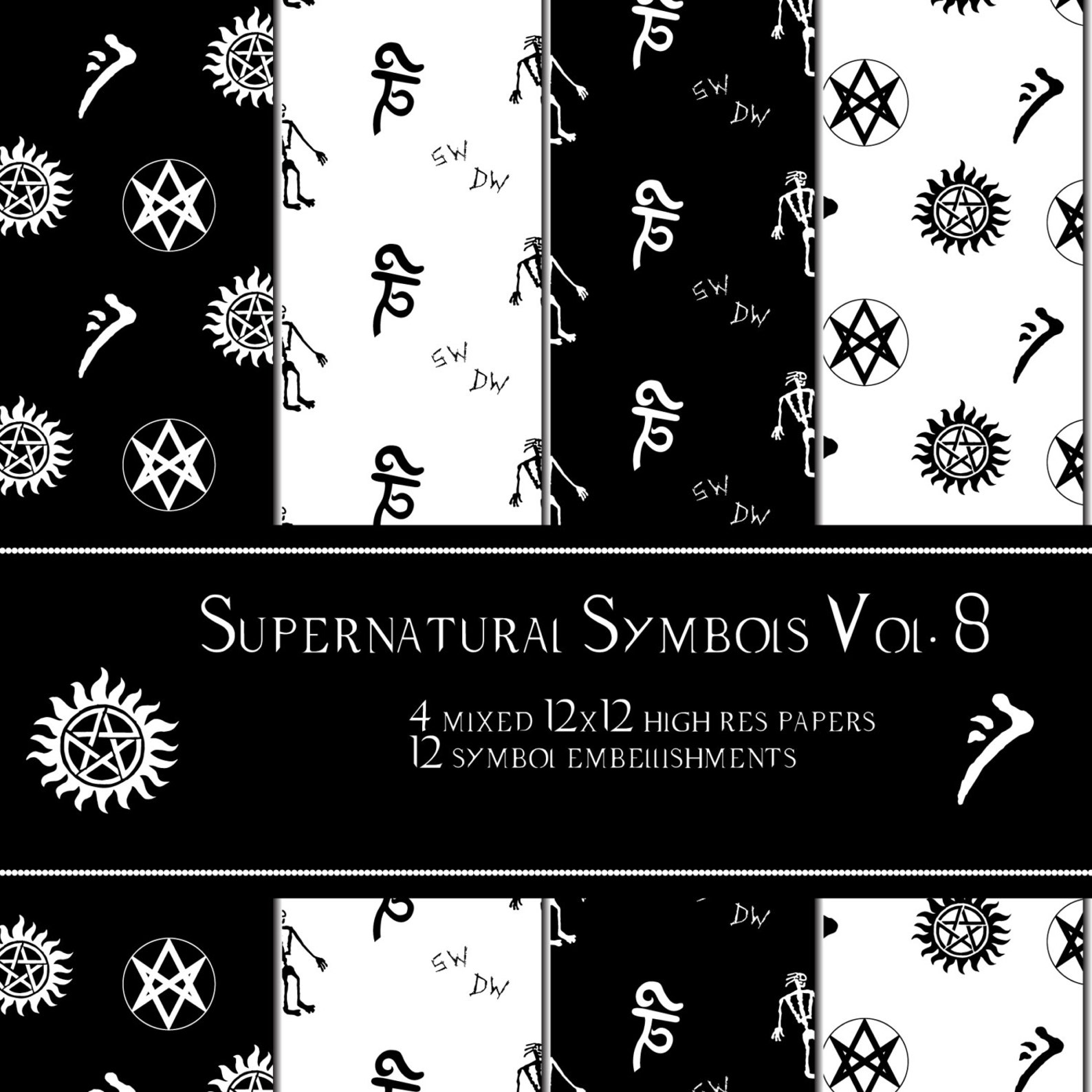 Supernatural Scrapbook Pages Vol. 8 - Etsy