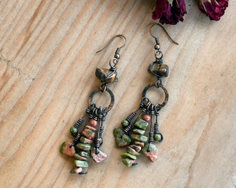 Hand forged & wire wrapped jewelry Spirit by SpiritofNatureCrafts