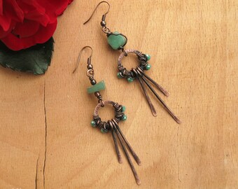 Hand forged & wire wrapped jewelry Spirit by SpiritofNatureCrafts