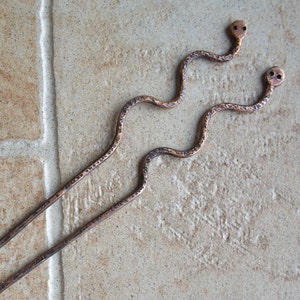 Snake Hair Stick Copper Wire Hair Sticks Serpent Hair Stick Snake Hair ...