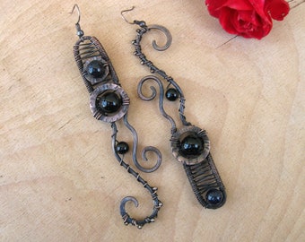 Hand forged & wire wrapped jewelry Spirit by SpiritofNatureCrafts