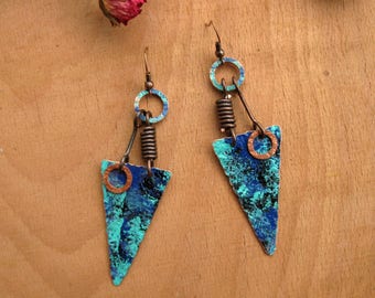 Hand forged & wire wrapped jewelry Spirit by SpiritofNatureCrafts