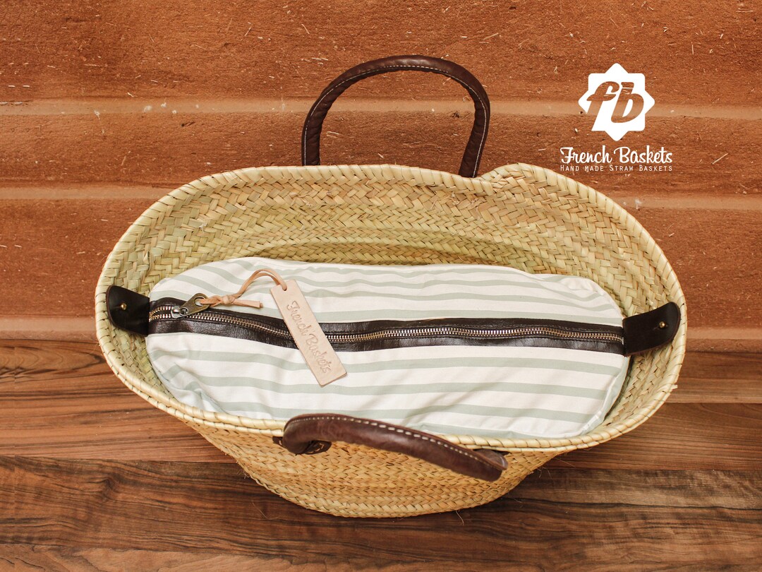 Iconic Straw Bag French Basket and Detachable Inside Pocket French ...