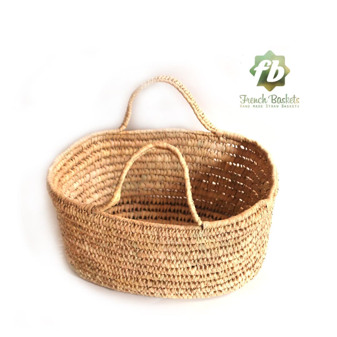 French Baskets Small Bassinet, French Basket : Moroccan Basket, Straw ...