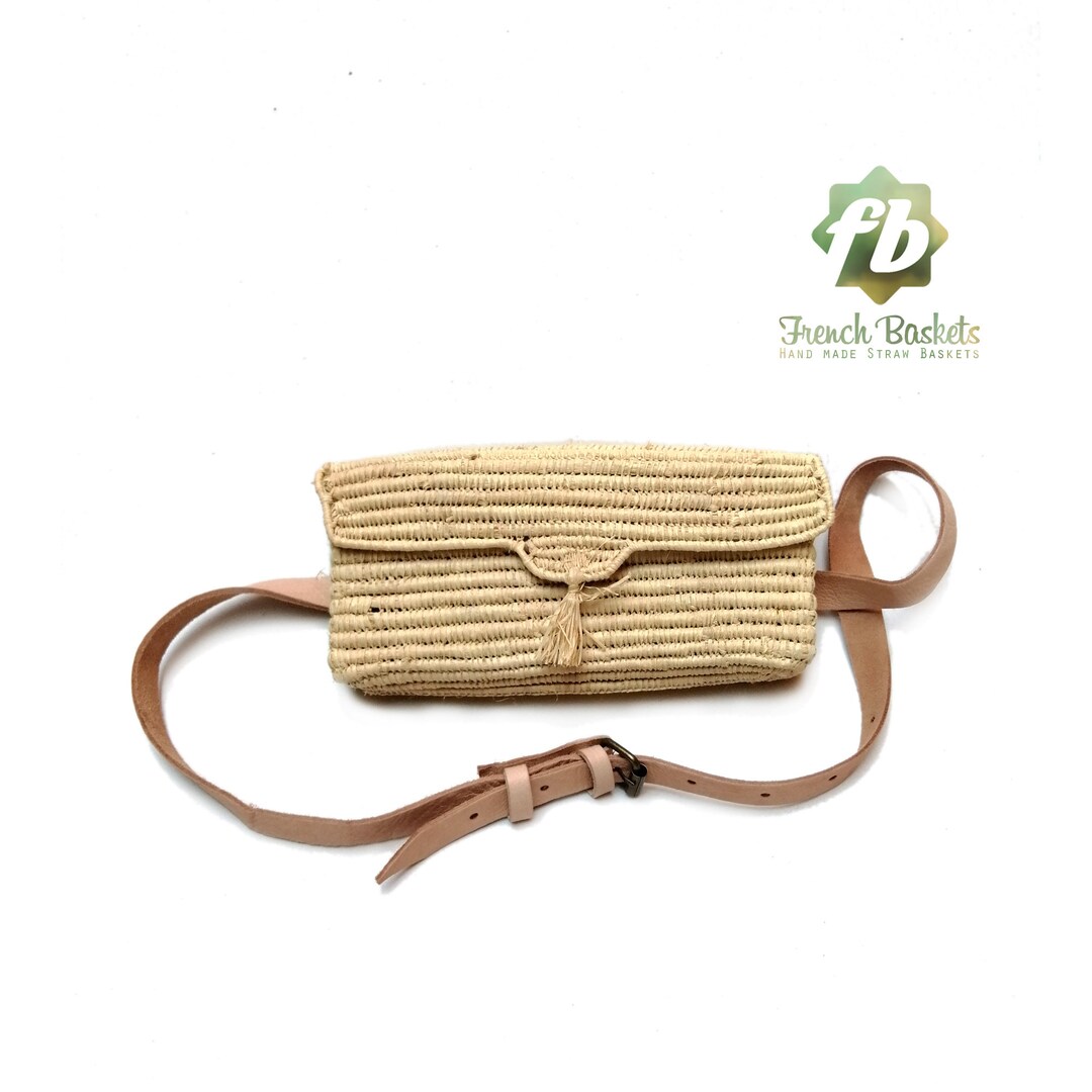 Banana Bag Rectangle Straw Bag Handmade Wicker Bag French Basket Large ...