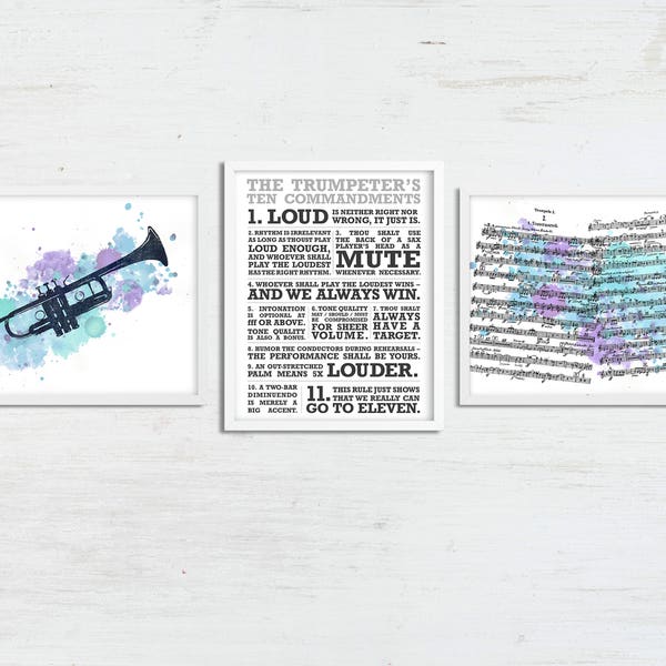 Trumpet Art - Etsy