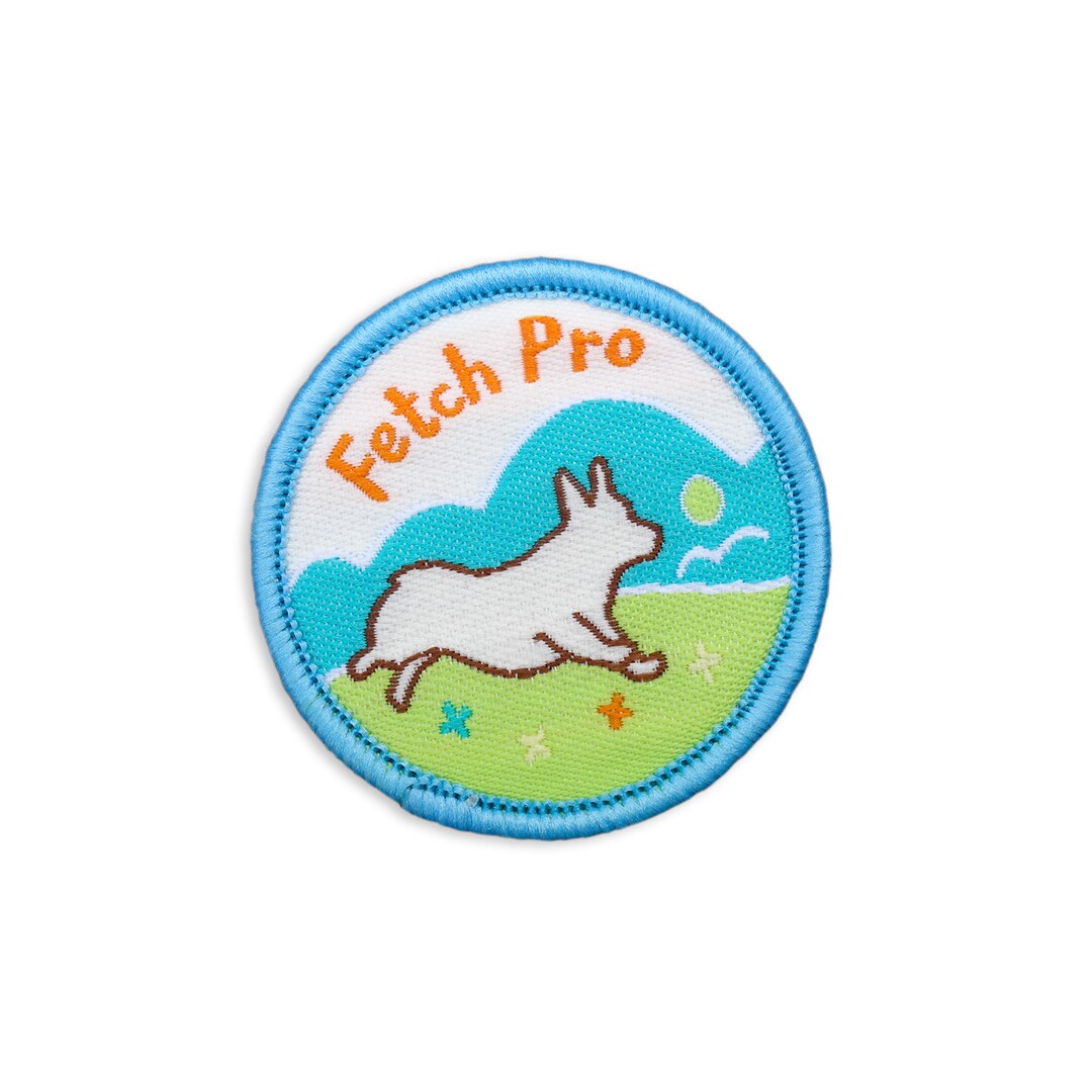 Fetch Pro | Dog Merit Badge, Iron on Embroidered Patch, Dog Scout ...