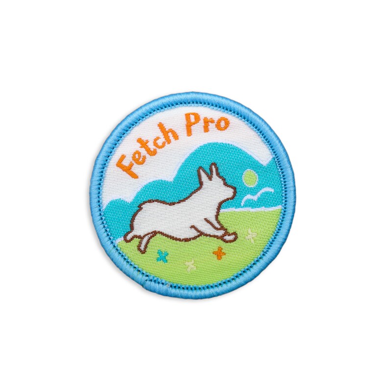 Fetch Pro Dog Merit Badge Iron on Embroidered Patch Dog - Etsy